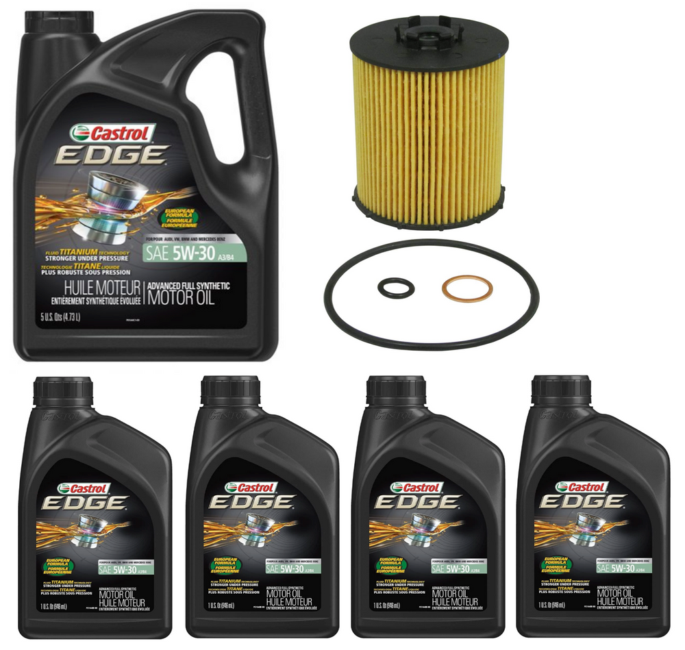 BMW F10 M5 Oil Filter Service Kit By Castrol Edge Euro Car (2013-2016)